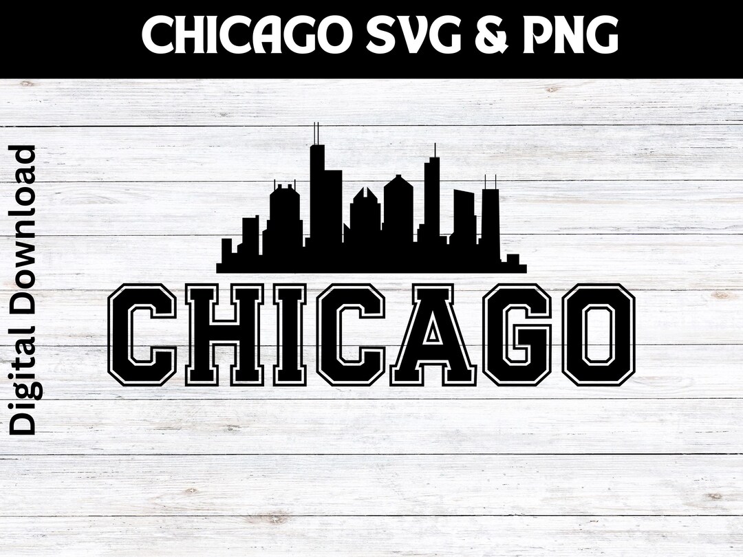 Chicago Skyline SVG, Chicago City SVG Skyline, Chicago, Chicago Png ...