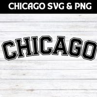 Chicago Svg, Chicago Stencil, Chicago Template, Chicago Sublimate ...