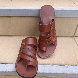 Handmade Leather Men's Sandals: African Style Summer Flip Flops - Etsy