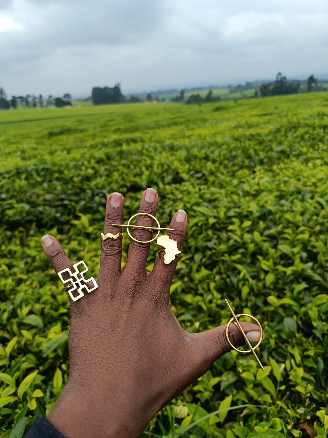 Adjustable Raw Brass African Rings, Handmade Statement Jewelry - Etsy