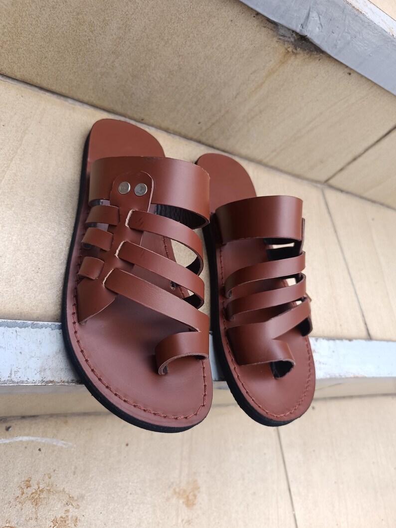 Handmade Leather Men's Sandals: African Style Summer Flip Flops - Etsy