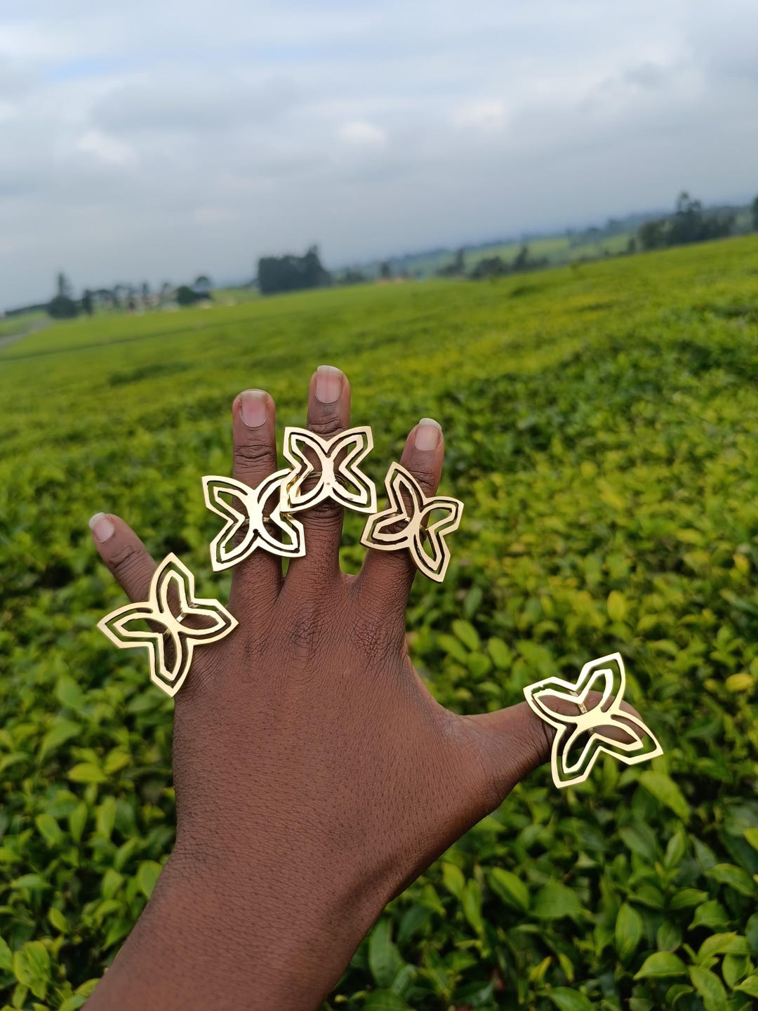 Adjustable Raw Brass Rings, African Inspired, Handmade - Etsy