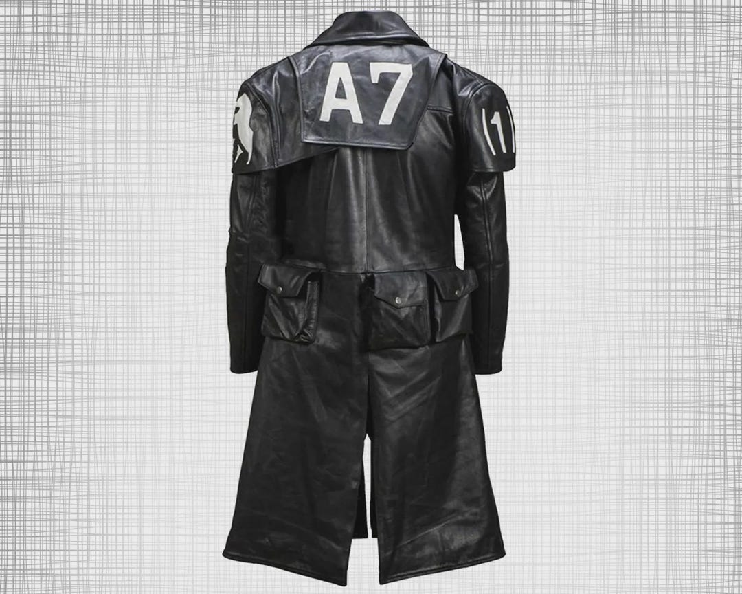A7 Fallout NCR Ranger Duster Coat – Men’s Black Trench Long Jacket ...