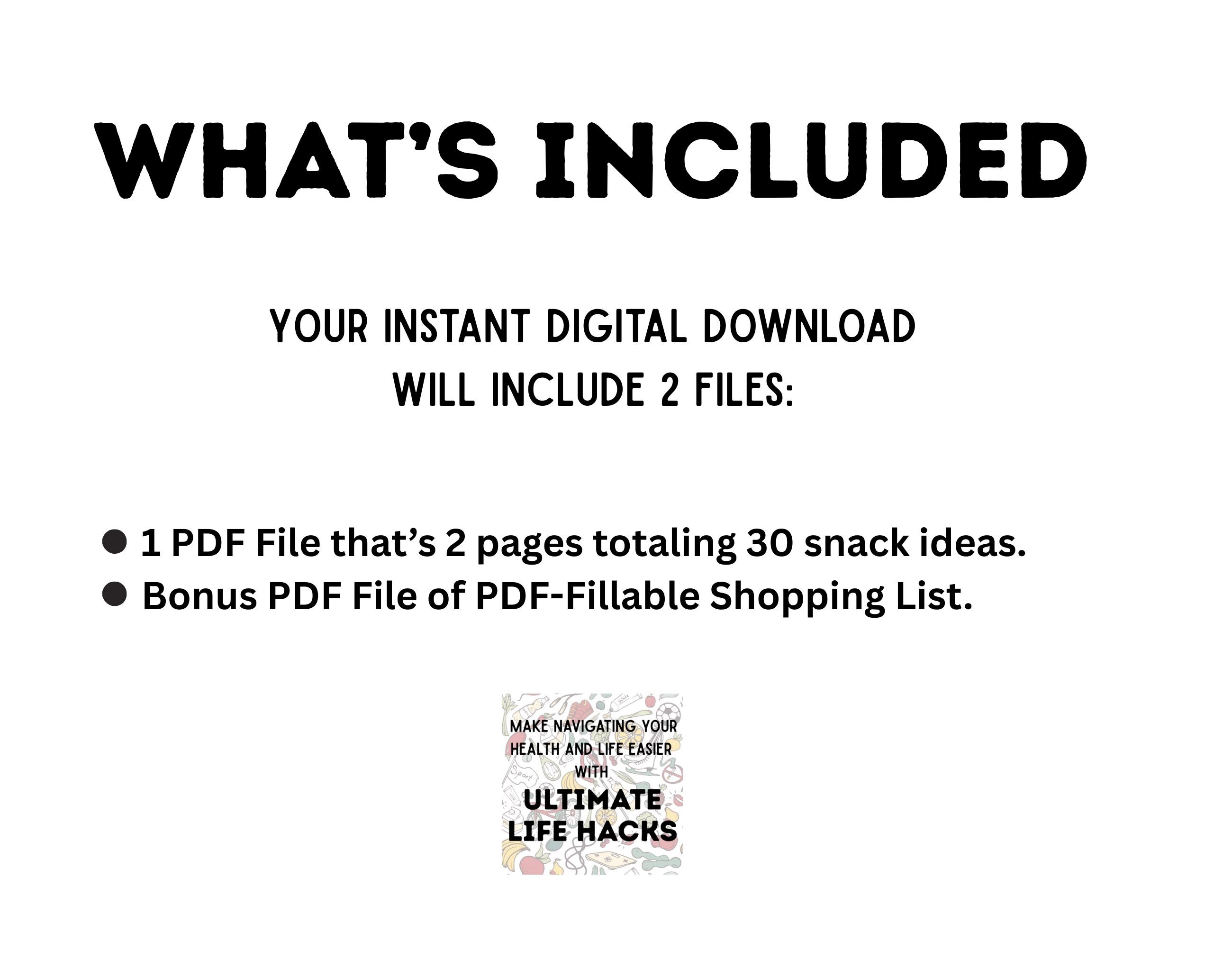 Keto Snack List Printable | Low Carb Visual Guide | Healthy Diet Cheat ...