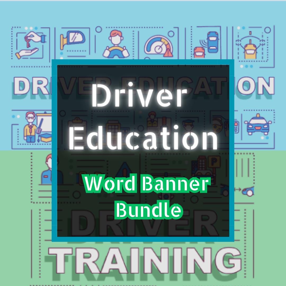 Student Driver Printable Signs | 12 Drivers Ed Caution Signs & Learners ...