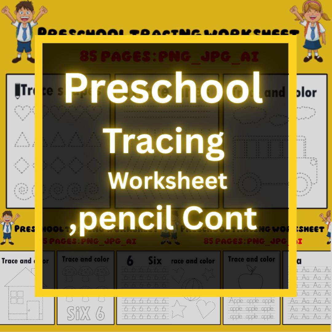 Preschool Tracing Worksheets – Pencil Control & Pre-writing Practice ...