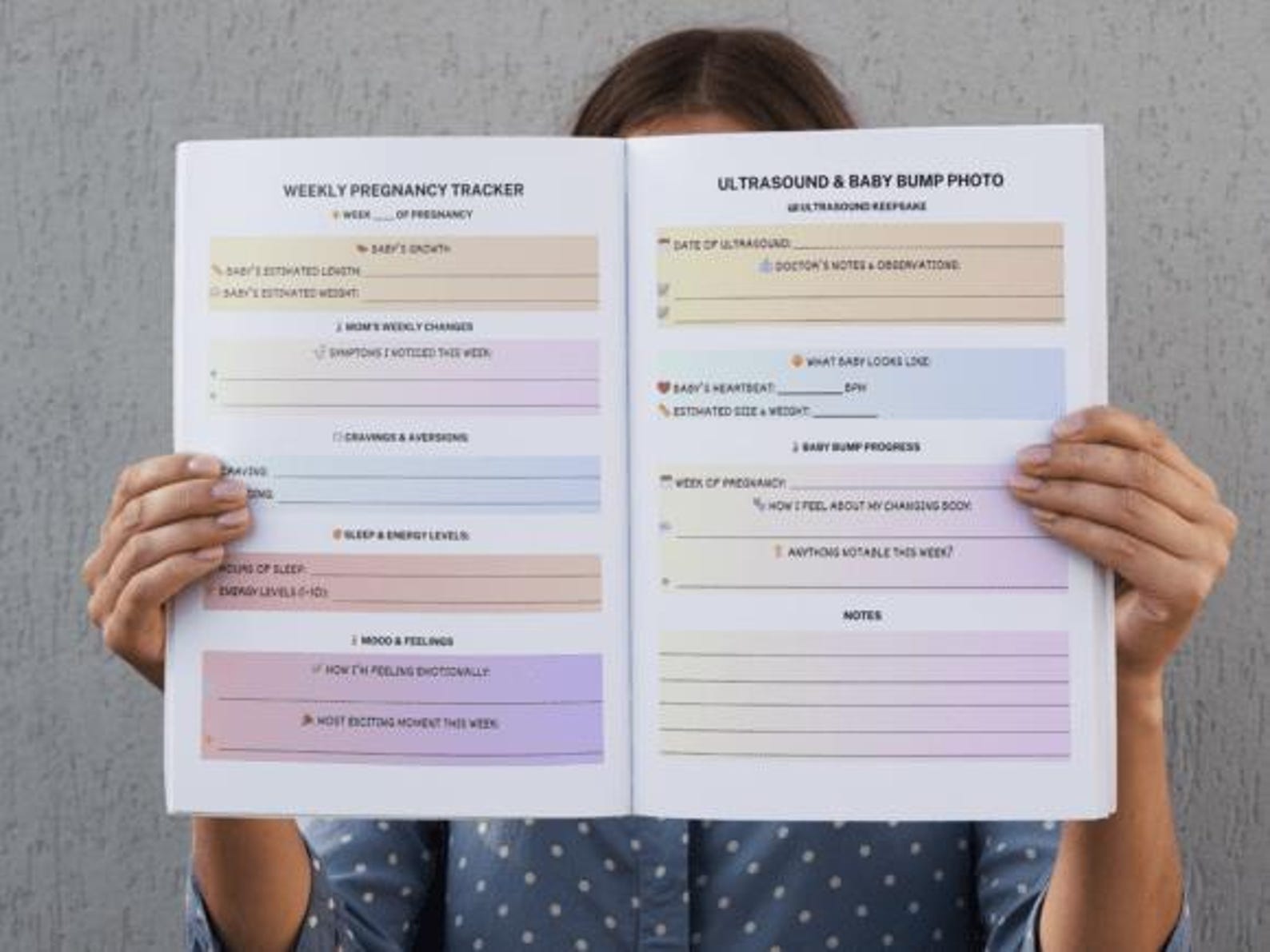 Editable Pregnancy Journal Canva Template – Track Your Pregnancy ...