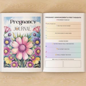 Editable Pregnancy Journal Canva Template – Track Your Pregnancy ...