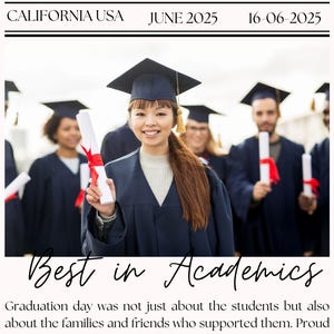 2025 Graduation Newspaper Canva Template - Etsy