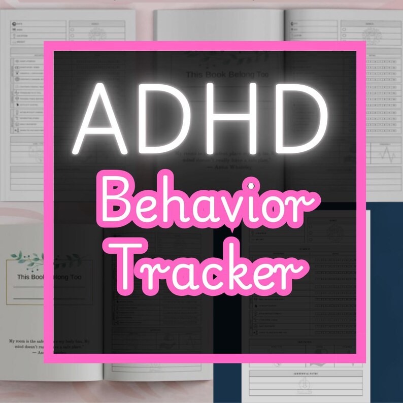 ADHD Daily Behavior Log for Kids – Printable Chart for Tracking Focus ...