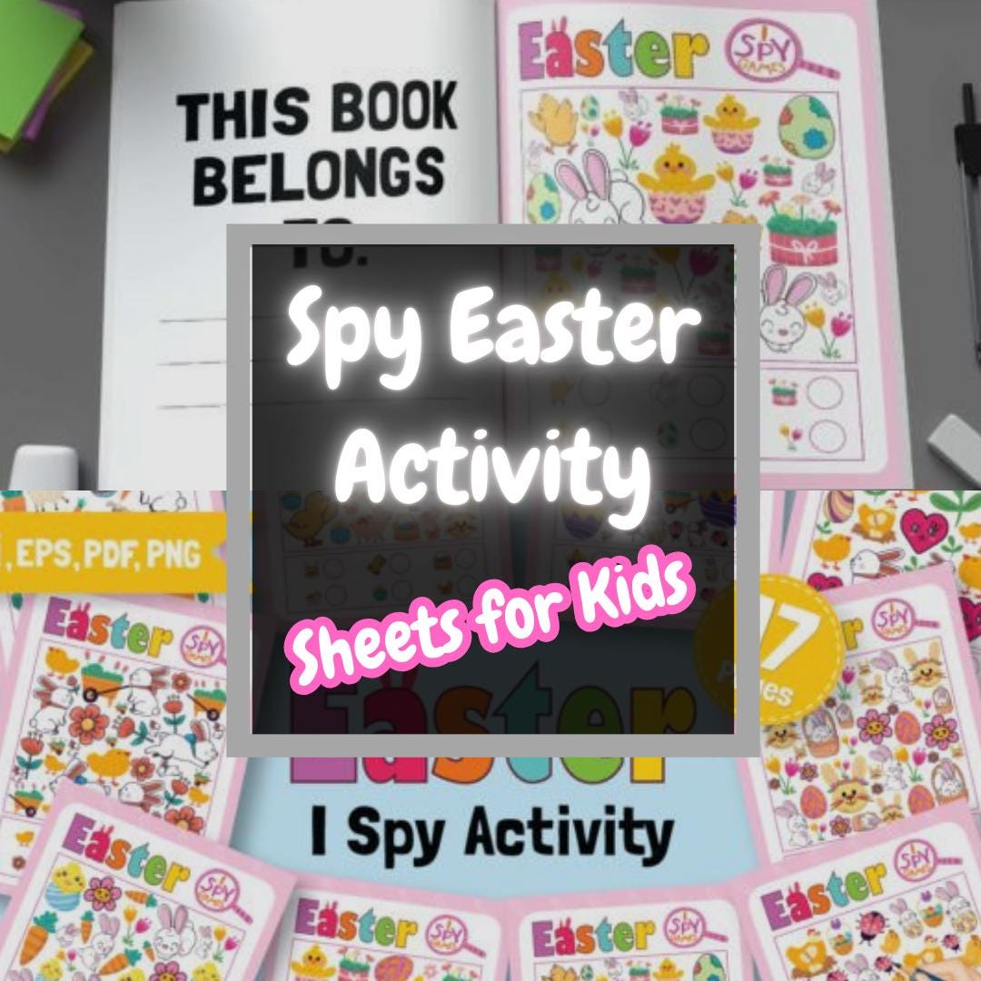 I Spy Easter Activity Sheets for Kids | Fun Printable Easter Games ...