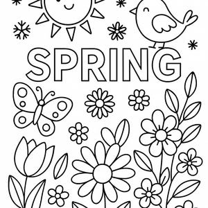 4 Seasons Coloring Pages for Kids – Spring, Summer, Autumn & Winter ...
