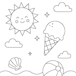 4 Seasons Coloring Pages for Kids – Spring, Summer, Autumn & Winter ...