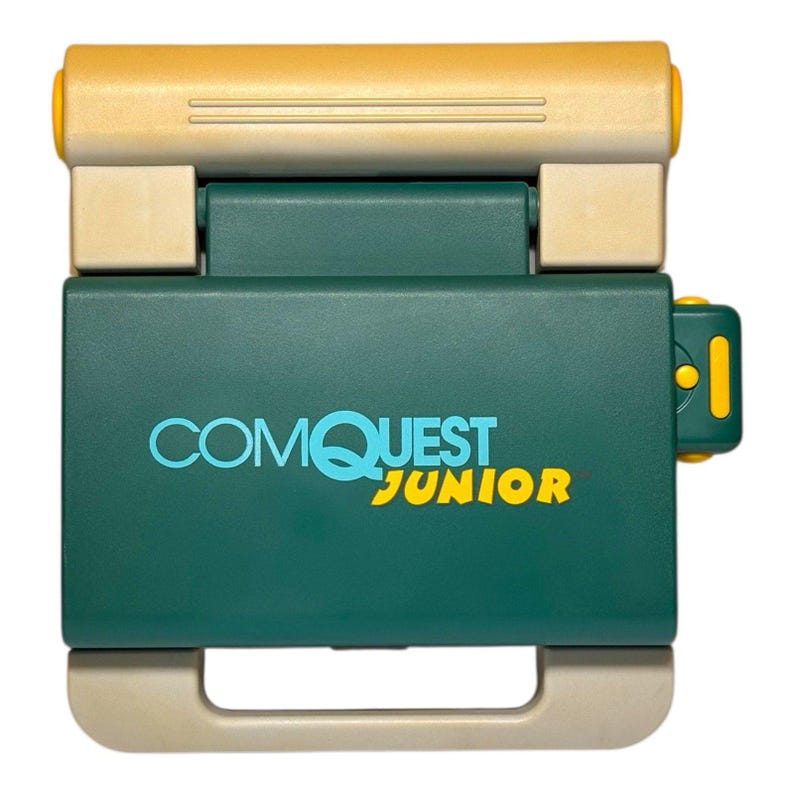 Rare 1990s Comquest Junior Electronic Talking Laptop Toy Complete ...