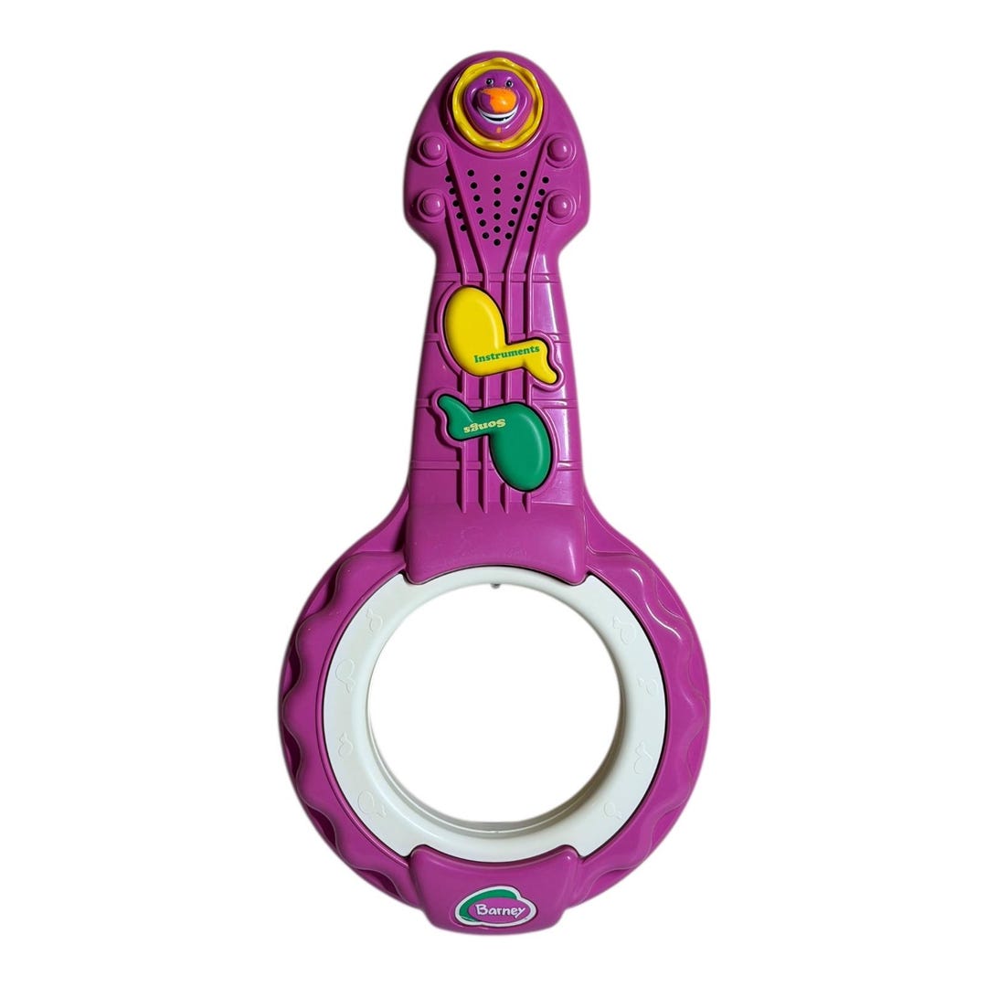 Vintage 1997 Playskool Barney Song Magic Banjo Musical Toddler Toy - Etsy