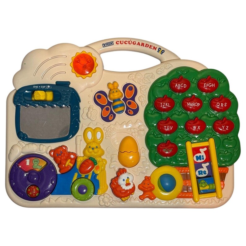 Vtech Cucu Garden Rare Learning Toy Lights Music Sounds Bilingual ABC ...