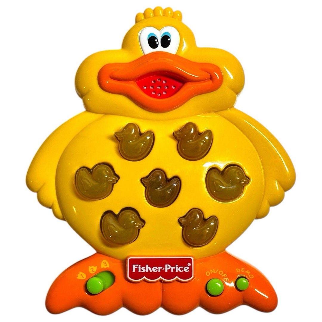 Vintage 2000 Fisher Price Quack Quack Goose Electronic Memory Game Toy ...