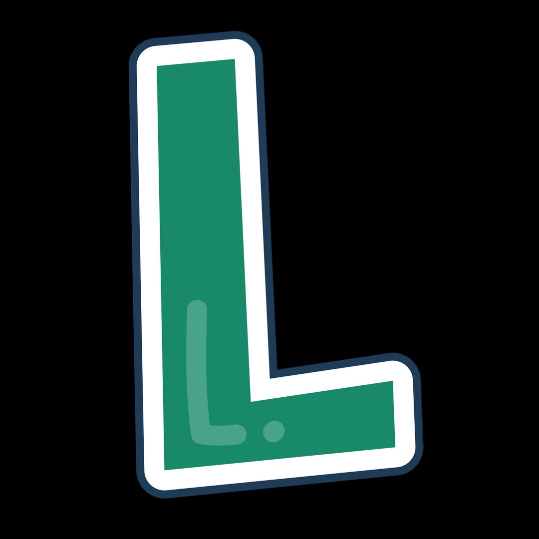LIFE IN COLOR | Letter L | Colored Alphabet, Png File, Decorative Fonts ...