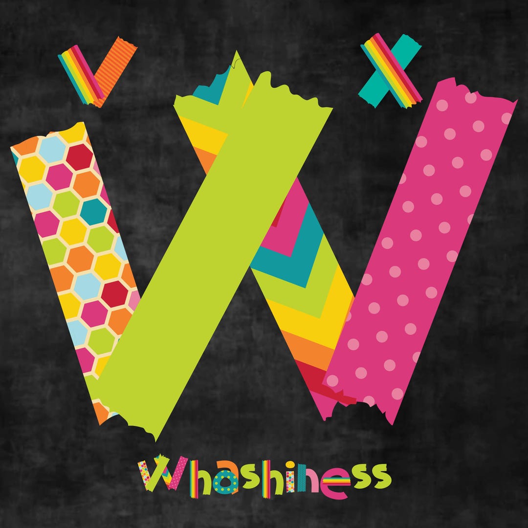 WASHINESS | Letter W | Colored Alphabet, Png File, Decorative Fonts ...