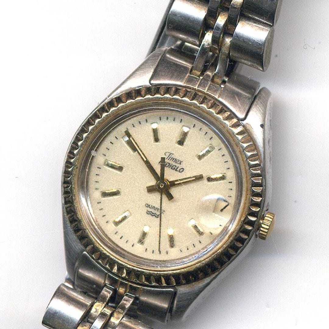 Ladies Vintage Timex Indiglo Date Two-tone President Style Quartz - Etsy