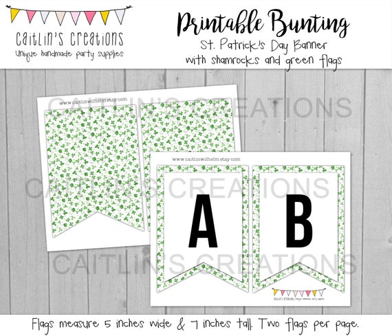 Printable Bunting Template