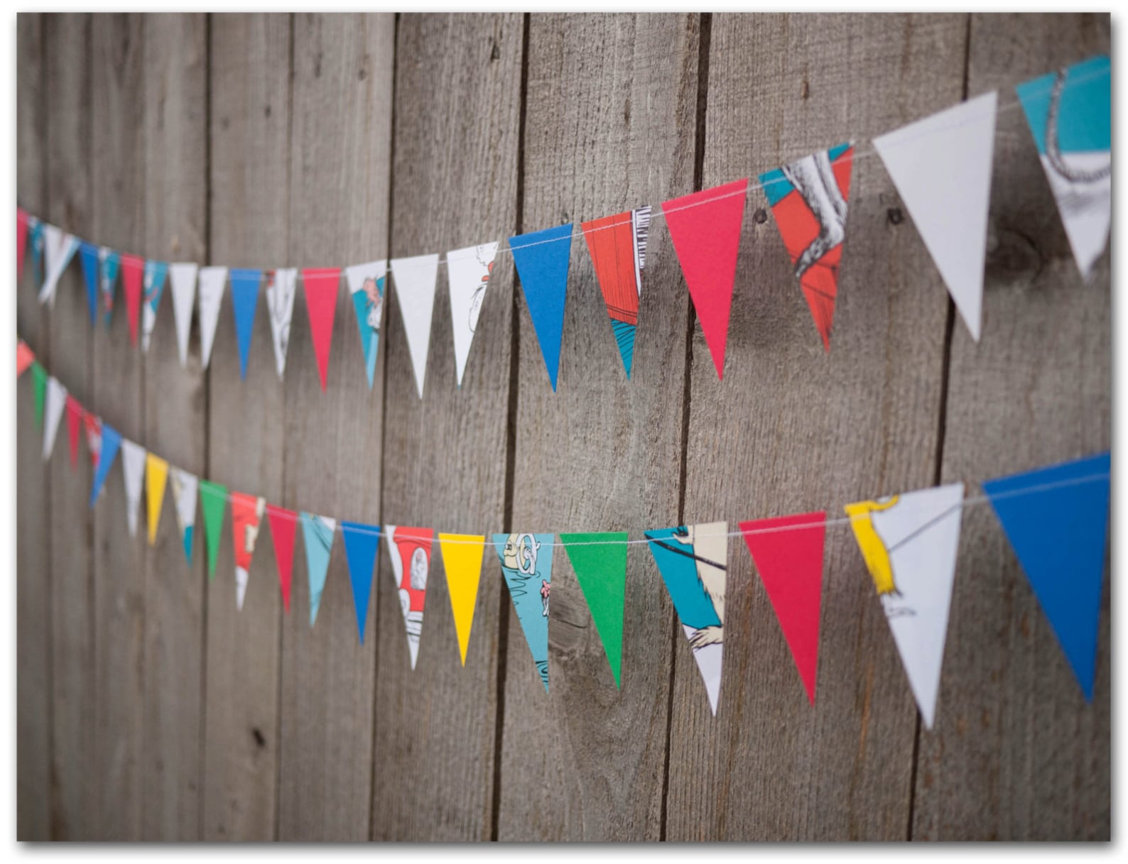 Dr. Seuss Mini Bunting 9 Feet Choose From the Cat in the - Etsy