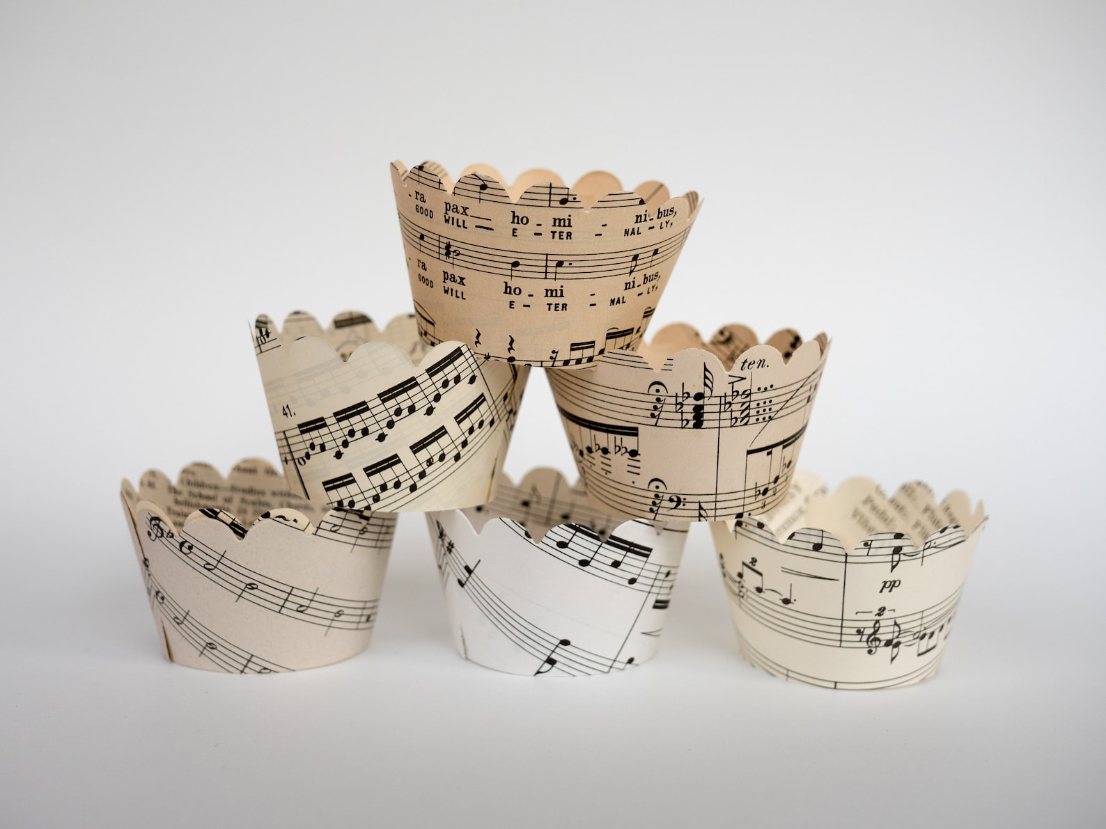 Vintage Sheet Music Cupcake Wrappers Party Supplies - Etsy