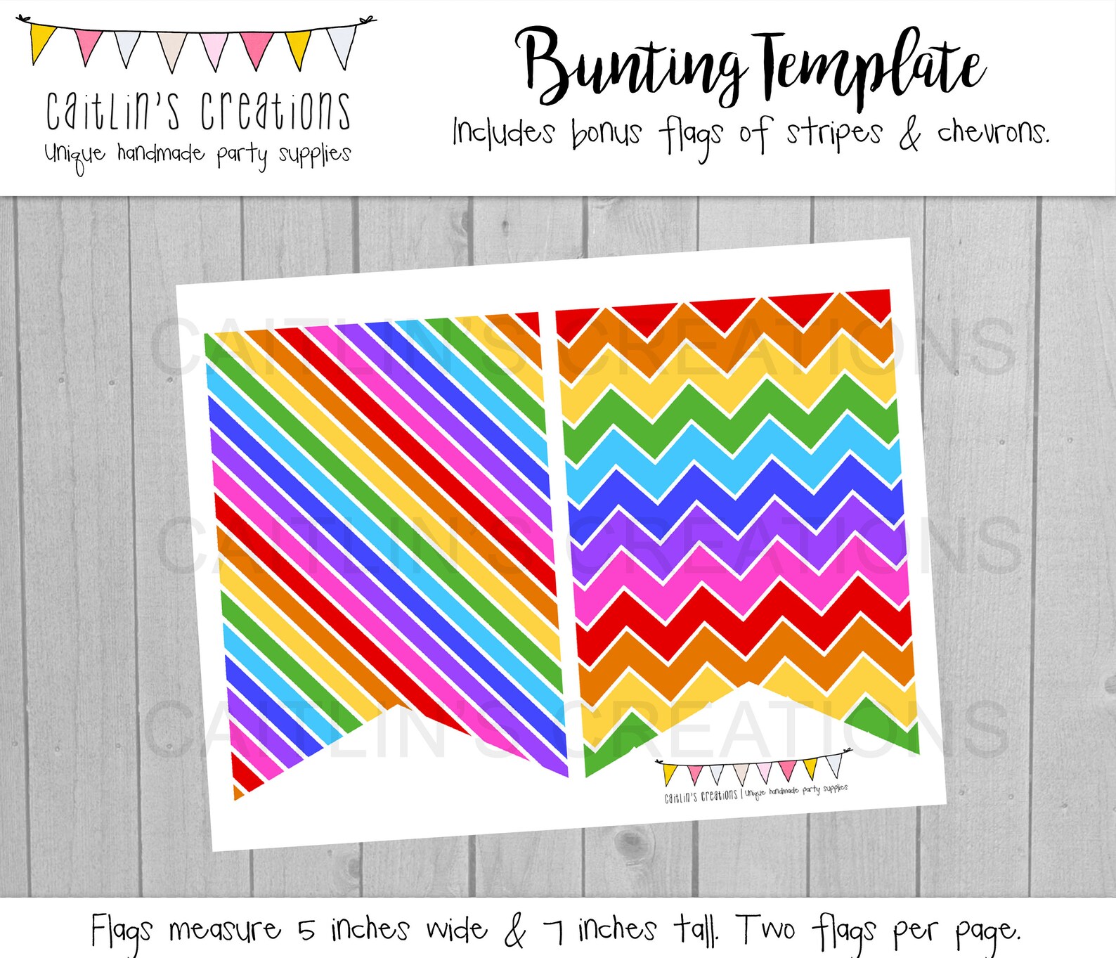 Printable Rainbow Banner Template Classroom Decor Birthday | Etsy