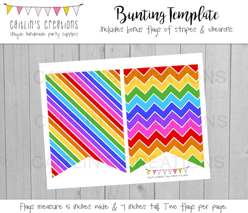 Printable Rainbow Banner Template Classroom Decor Birthday | Etsy