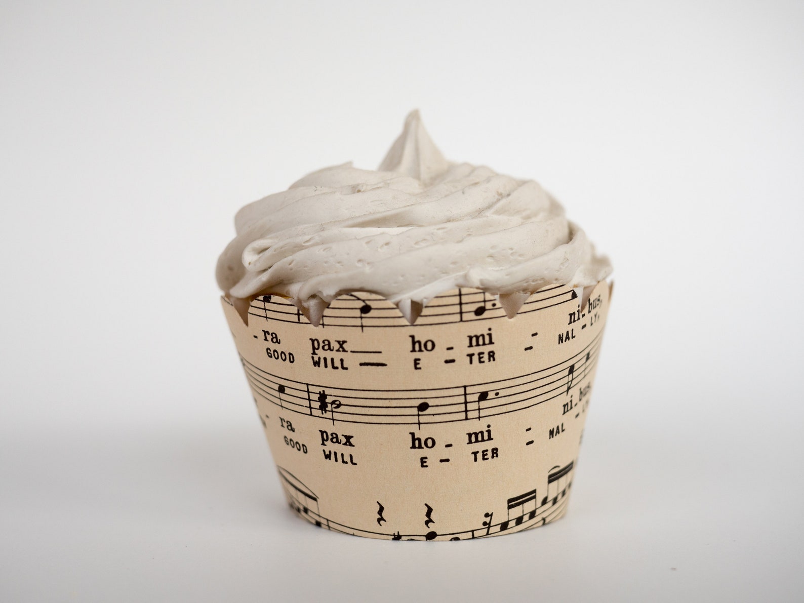 Vintage Sheet Music Cupcake Wrappers - Party Supplies- Wedding ...