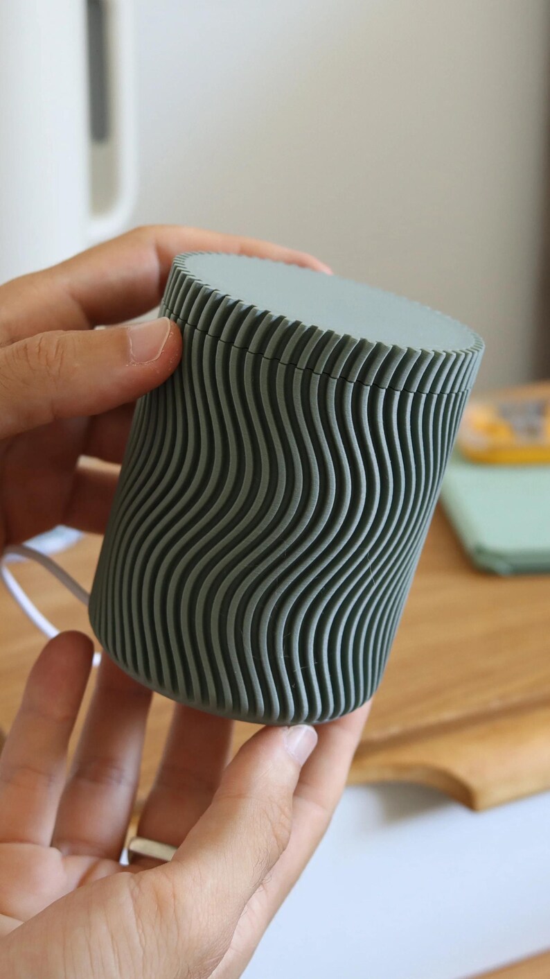 WAVE Portable 3D Printed Lamp – Adjustable Desk Lamp With USB LED Kit ...