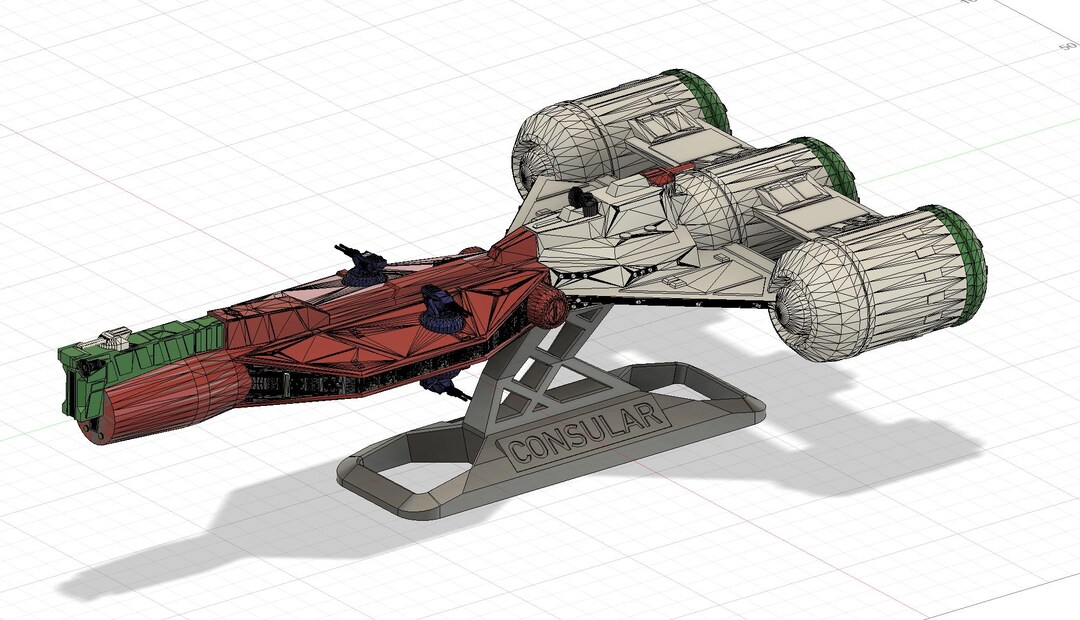 Charger C70 Corvette Starship Model STL File – 3D Printable Sci-fi ...