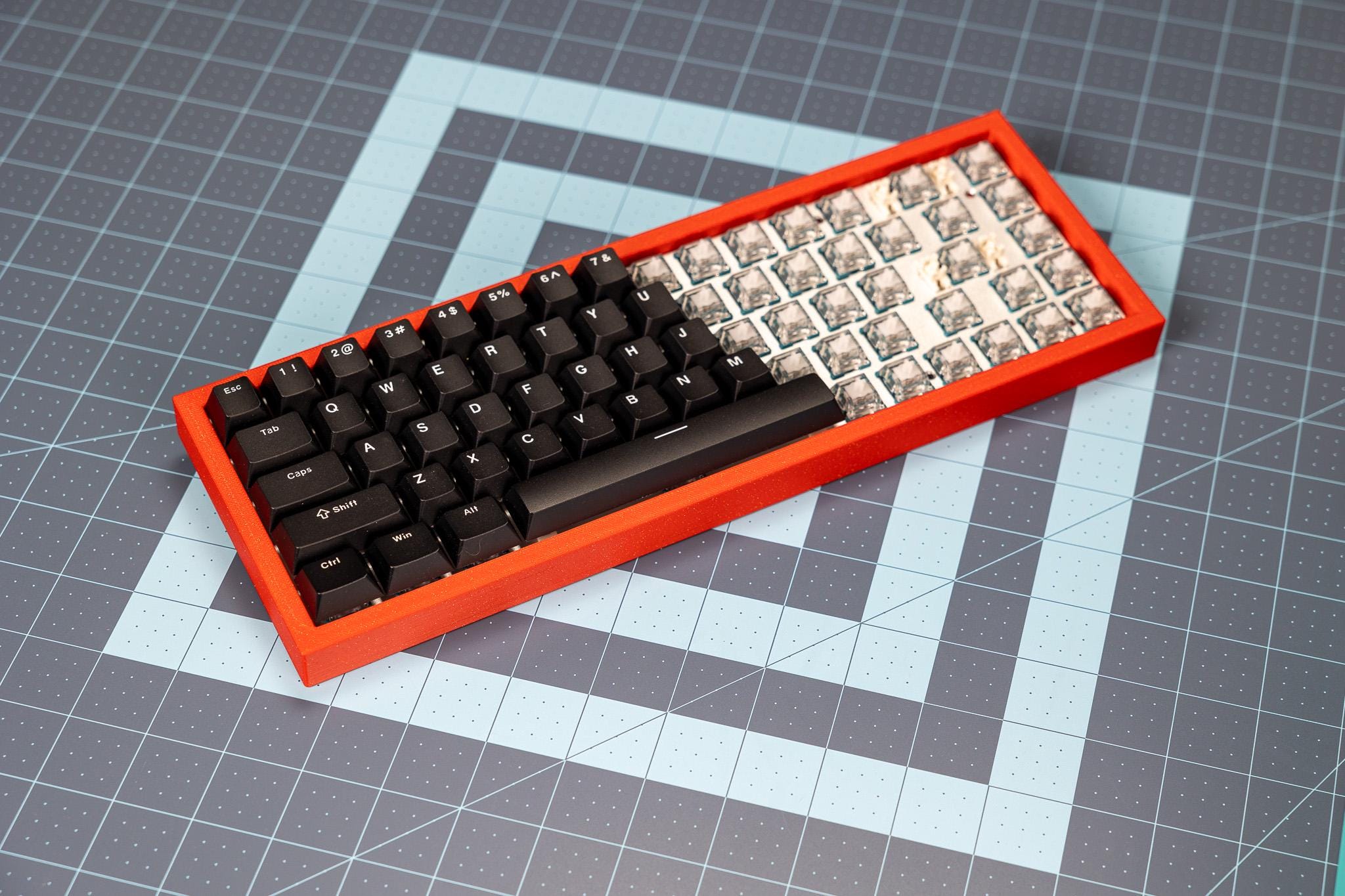 WIN68HE Keyboard Case – 3D Printed ASA Case for Custom 65% Keyboard ...