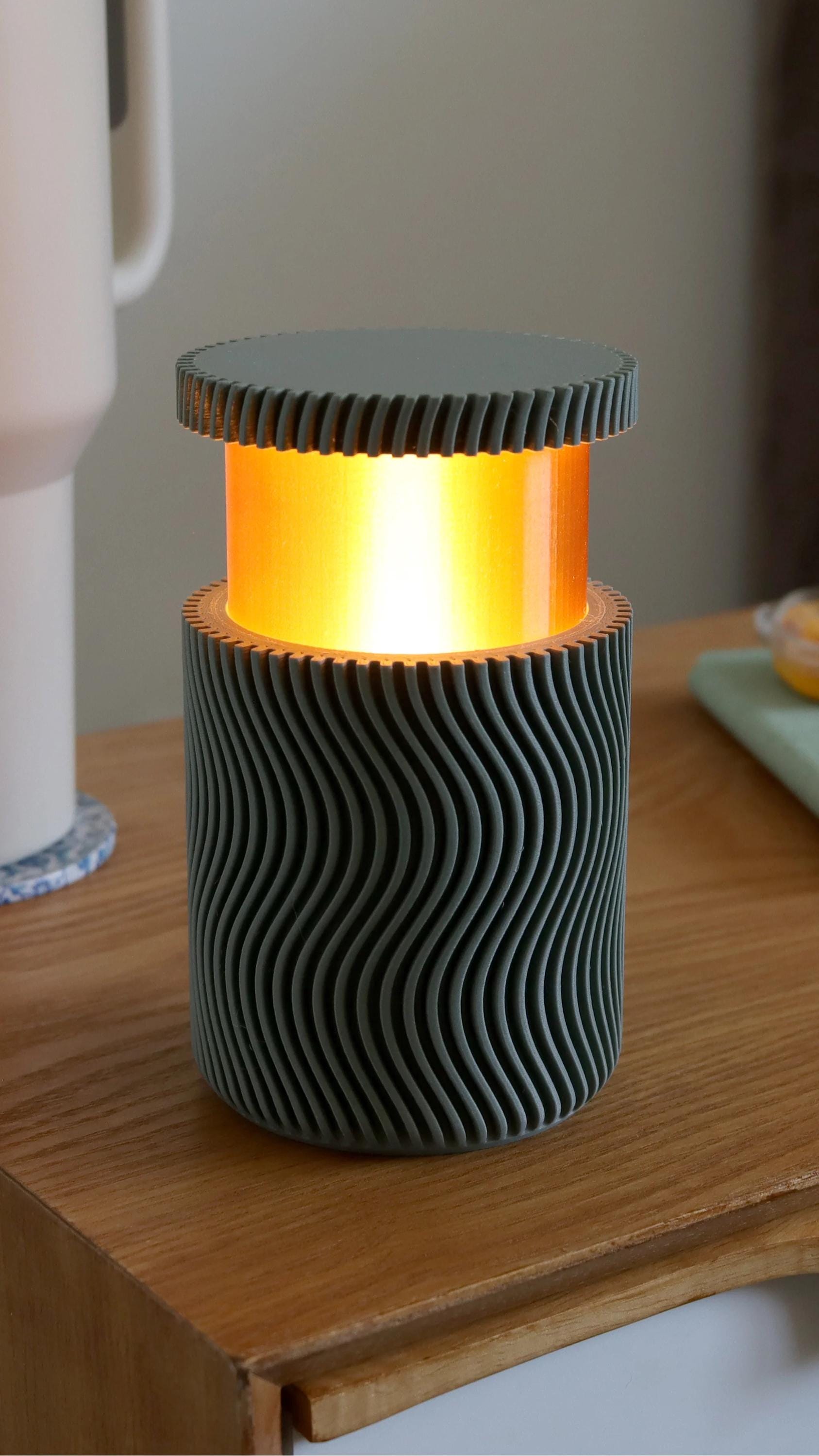 WAVE Portable 3D Printed Lamp – Adjustable Desk Lamp With USB LED Kit ...