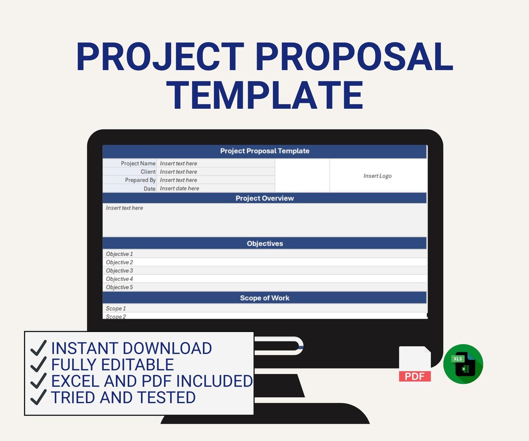Project Proposal Template Excel | Editable Business Project Plan ...