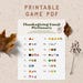 Thanksgiving Emoji Pictionary Guessing Game, Activity for Adults + Kids ...