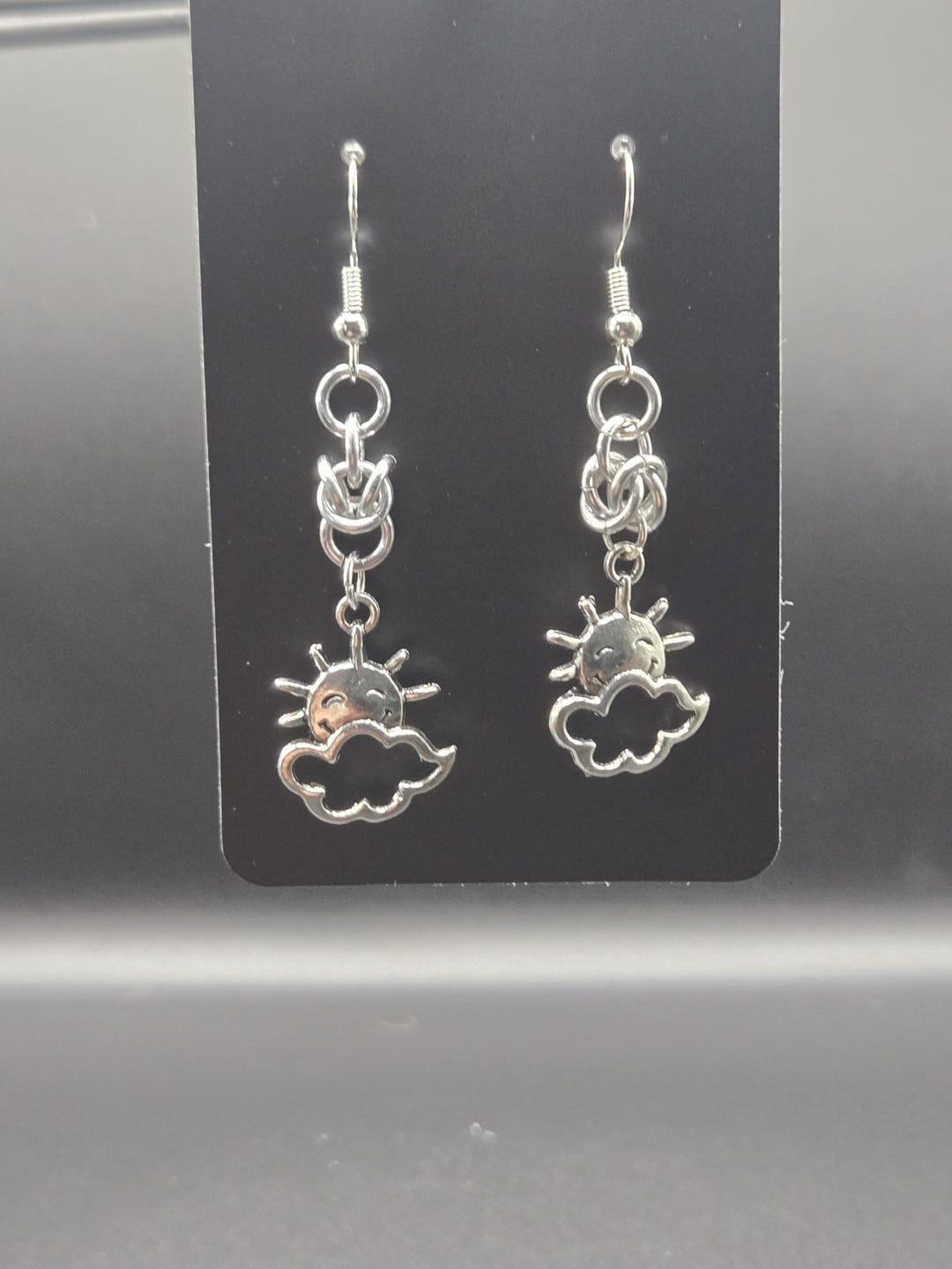 Byzantine Style Gothic and Cute Chainmail Earrings- Handwoven Chainmail ...