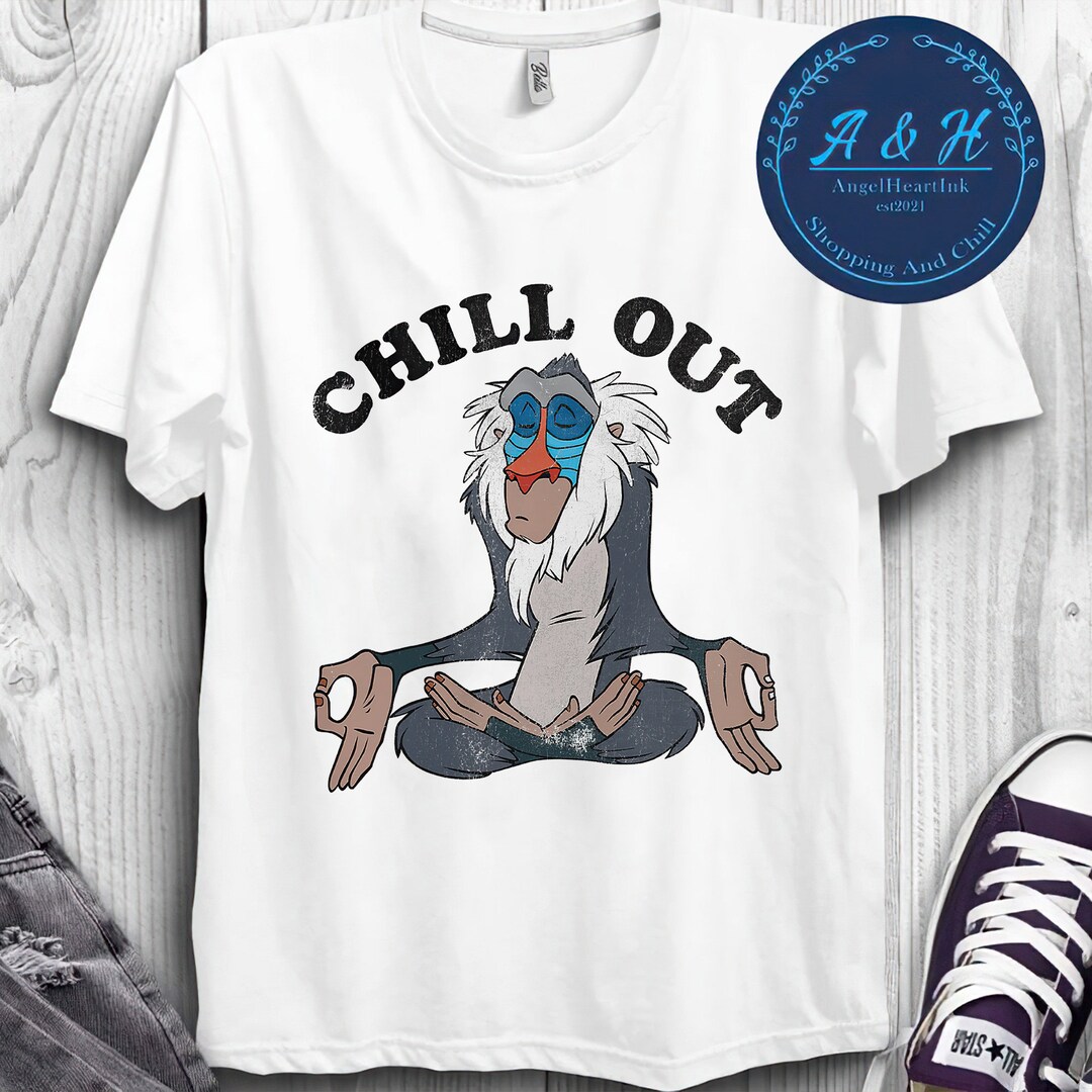 Disney Lion King Rafiki Chill Out Meditation Graphic Disney - Etsy