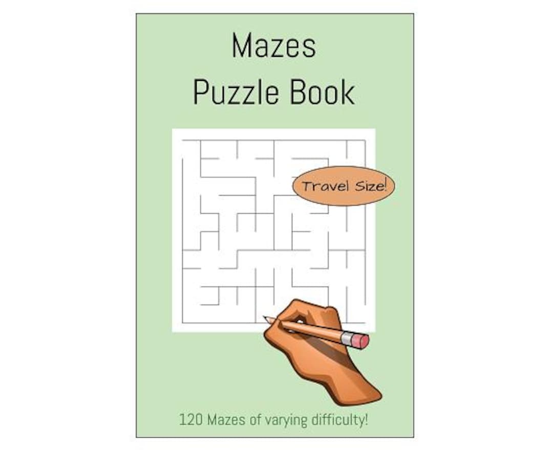 Printable Mazes Puzzle Book - Etsy