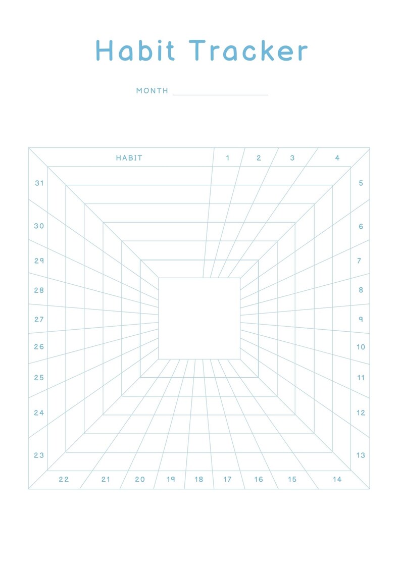 Printable Habit Tracker | Daily & Monthly Habit Planner | Minimalist ...
