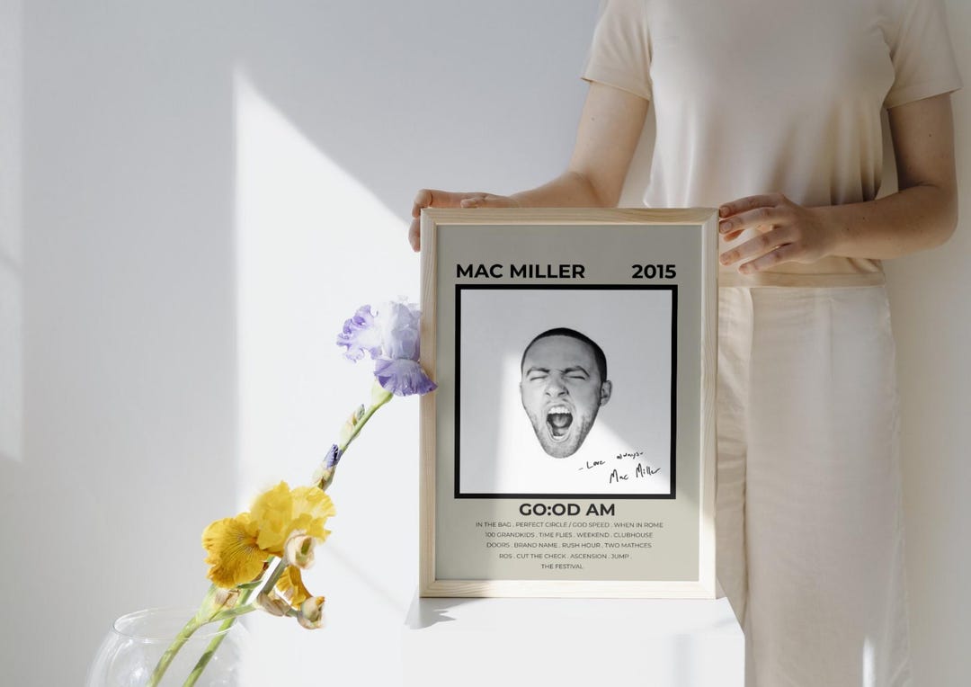 Mac Miller Poster - Iconic Music Art Print - Hip Hop Wall Decor ...