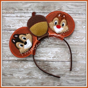 Chipmunk Mouse Ears Headband CUSTOM Twincess Bowtique - Etsy