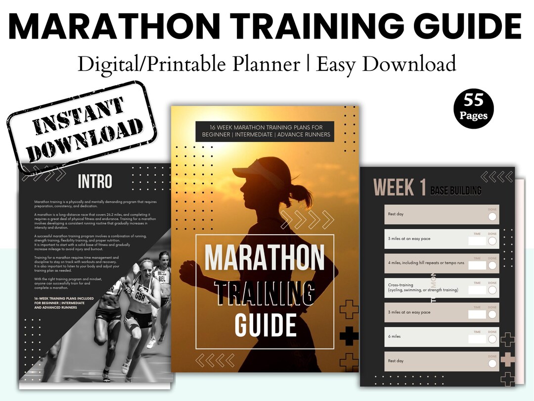 Marathon Training Guide – 12-week Plan, Weekly Running Schedule, Meal ...
