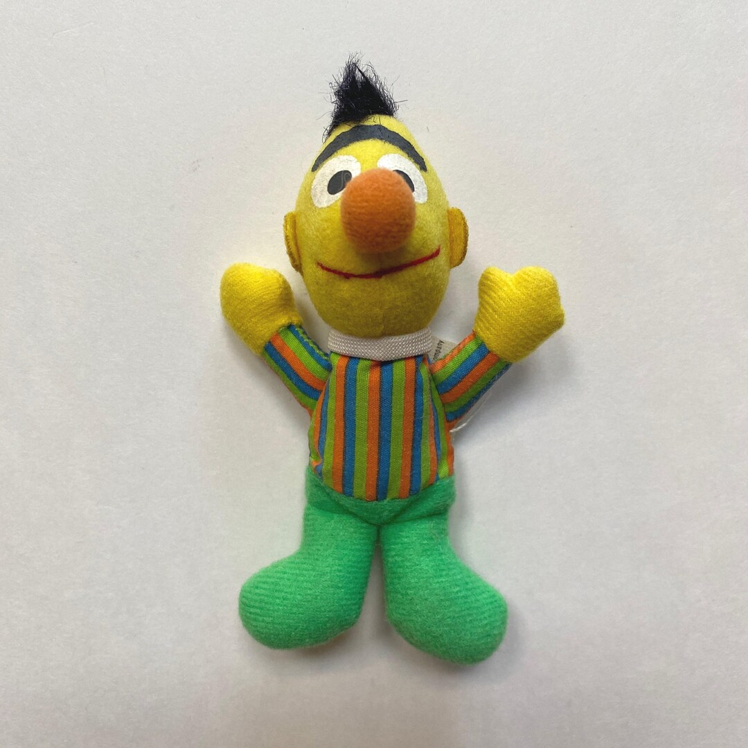 Sesame Street Bert Mini Bean Filled Plush Toy Kelloggs Exclusive 1999 ...