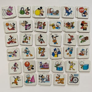 Mickey Mouse Memory Game 1991 Milton Bradley Hasbro Made in USA - 1 Set ...