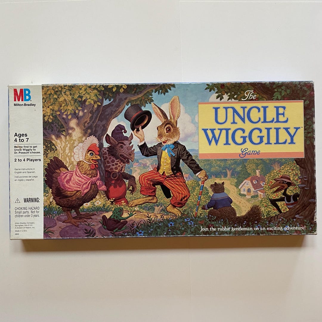 Uncle Wiggly Board Game 1988 Kids Family Game Night COMPLETE - Etsy