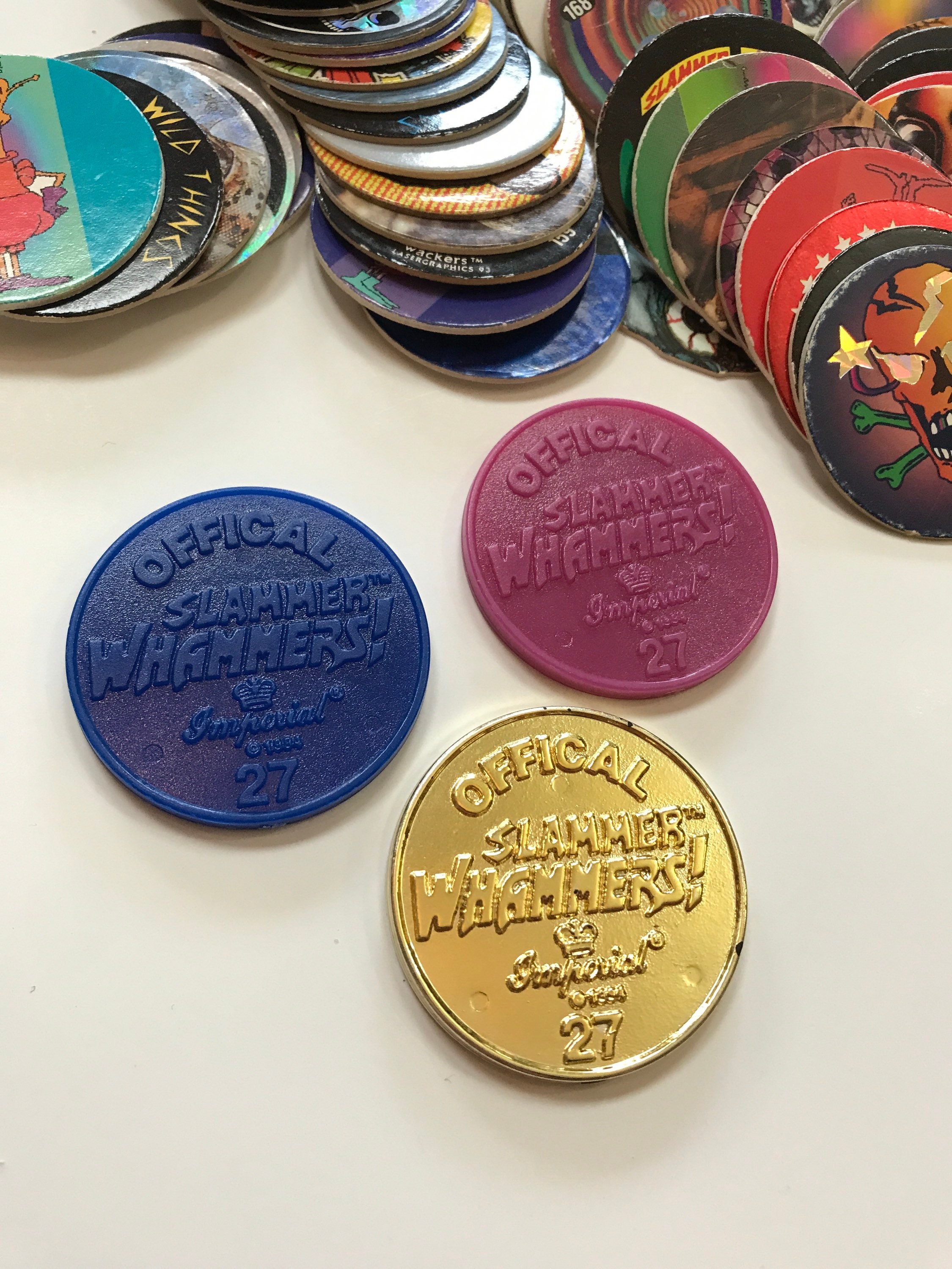 1990s Blank Back Pogs in Collector Tube 3 Limited Edition | Etsy