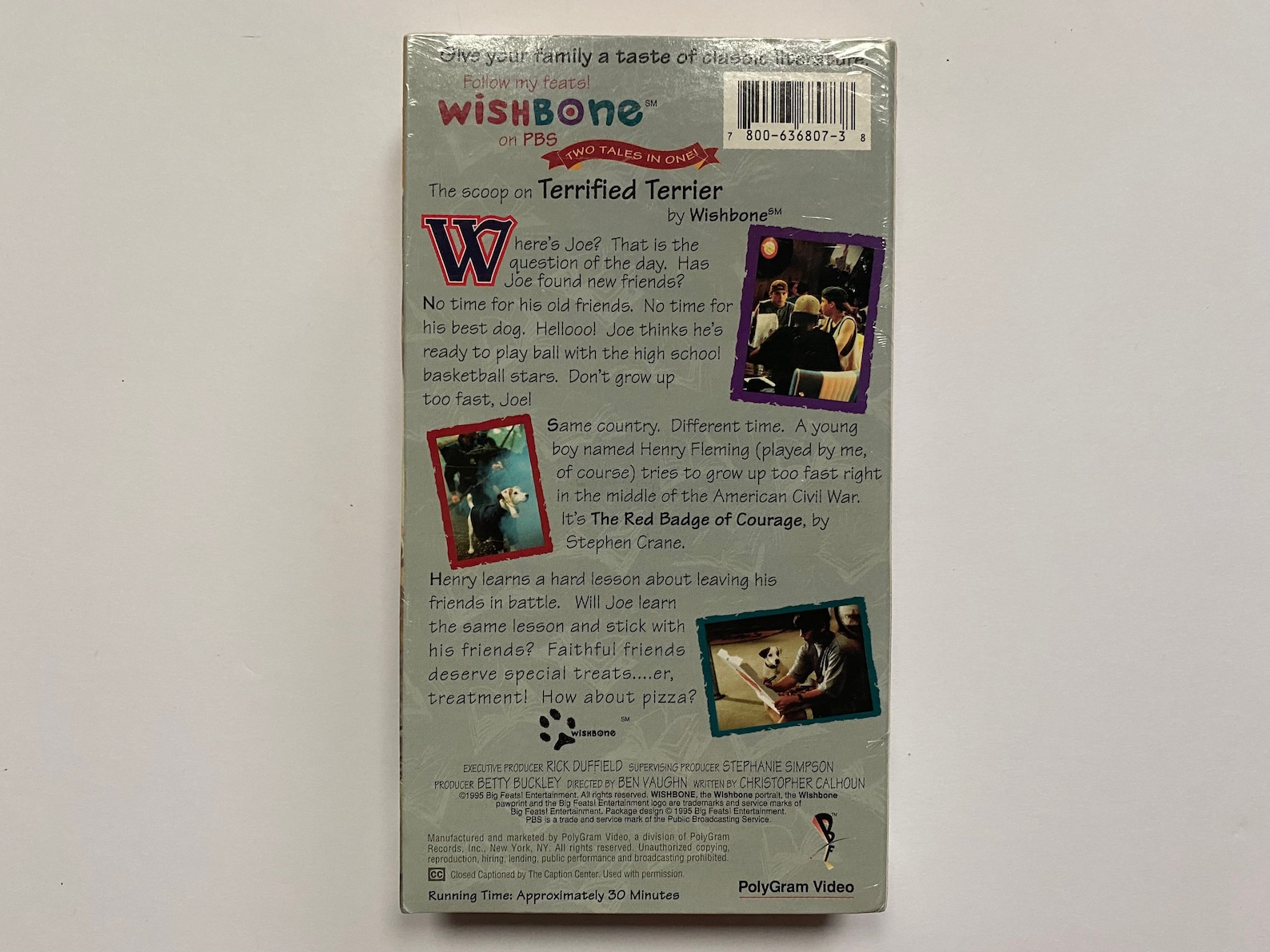 Wishbone Terrified Terrier the Red Badge of Courage VHS Video - Etsy