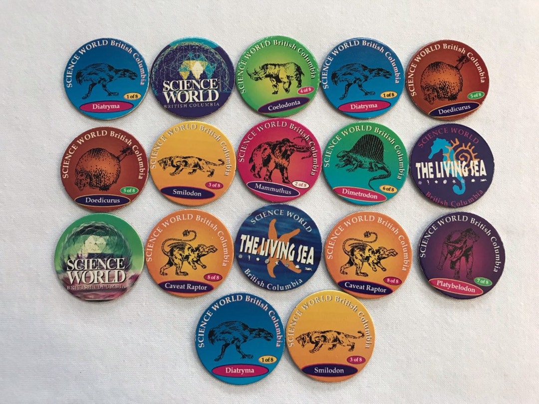 SALE - Collection of 1990s Science World Pogs 90s Kids Game Pieces BC ...