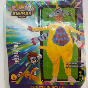 Digimon Gabumon Halloween Costume for Kids Size Medium Size 8-10 Year ...